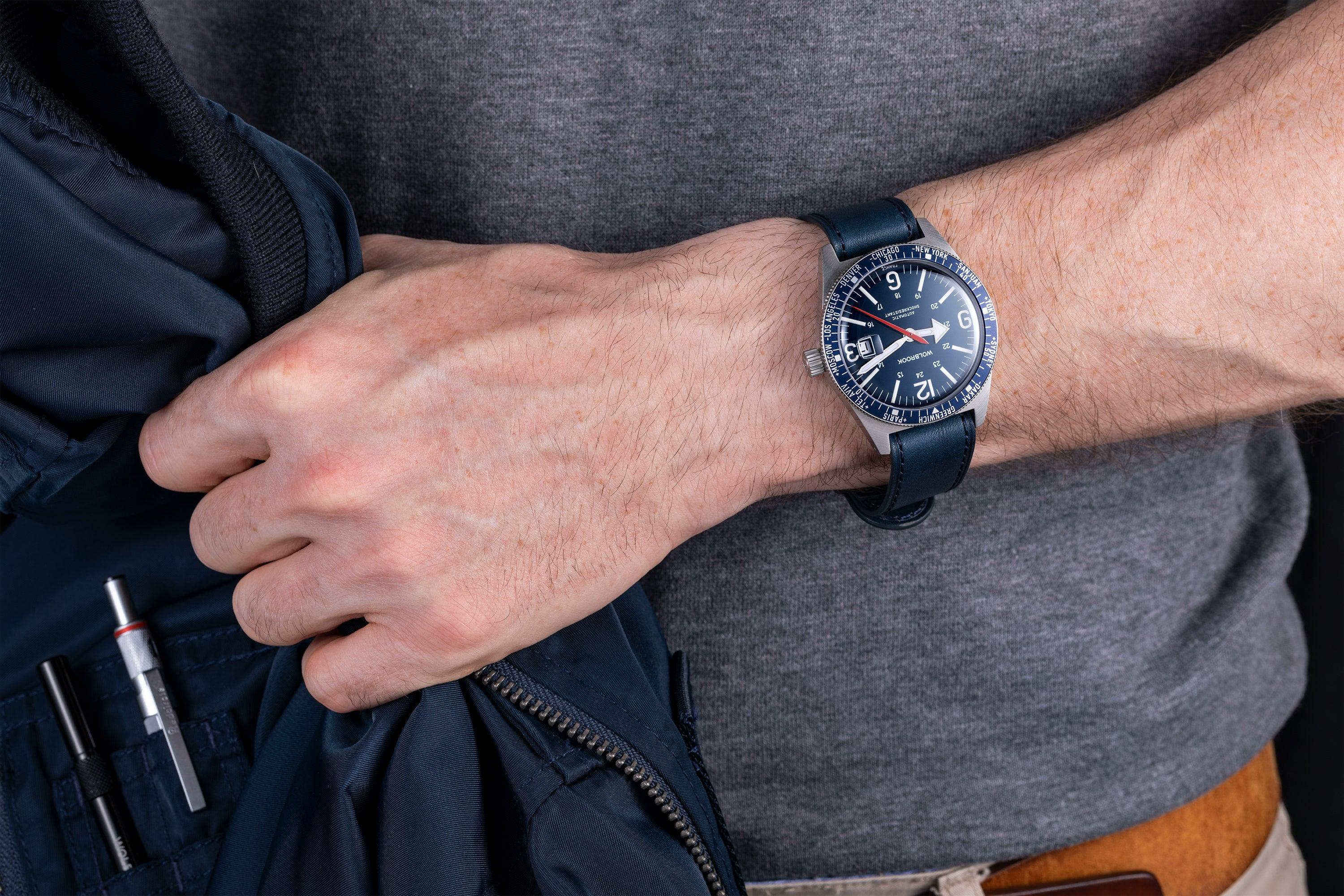 Blue Watches Automatic or Quartz from Face to Bezel – Wolbrook Watches