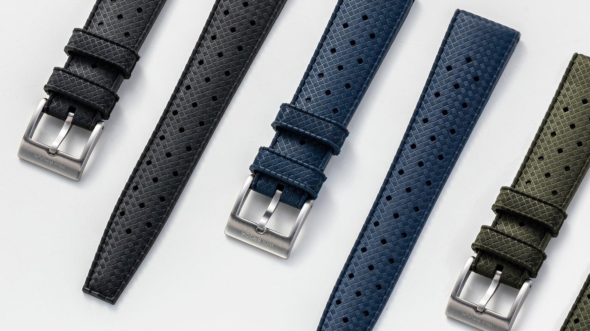 20mm Tropic Straps & Rubber Bands for Watches & Chronographs – Wolbrook ...